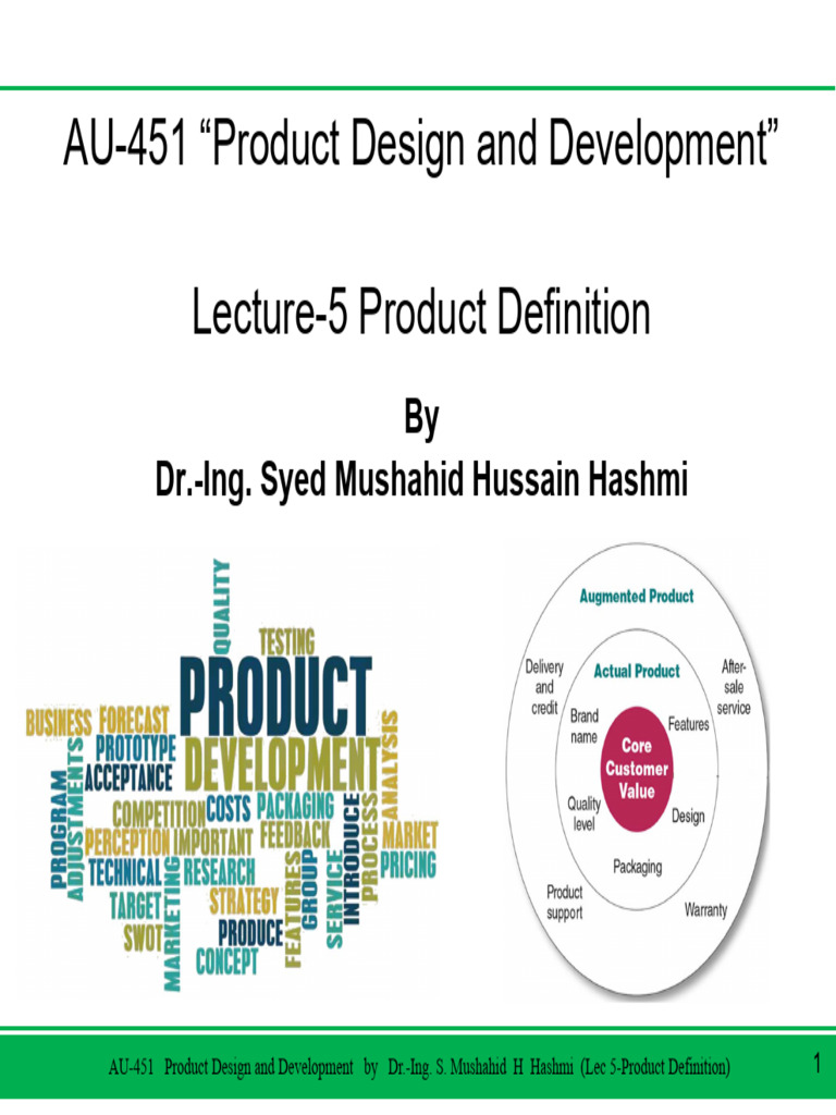 Lecture 5 -Product Definition Spring 2025 | PDF | Supply Chain ...