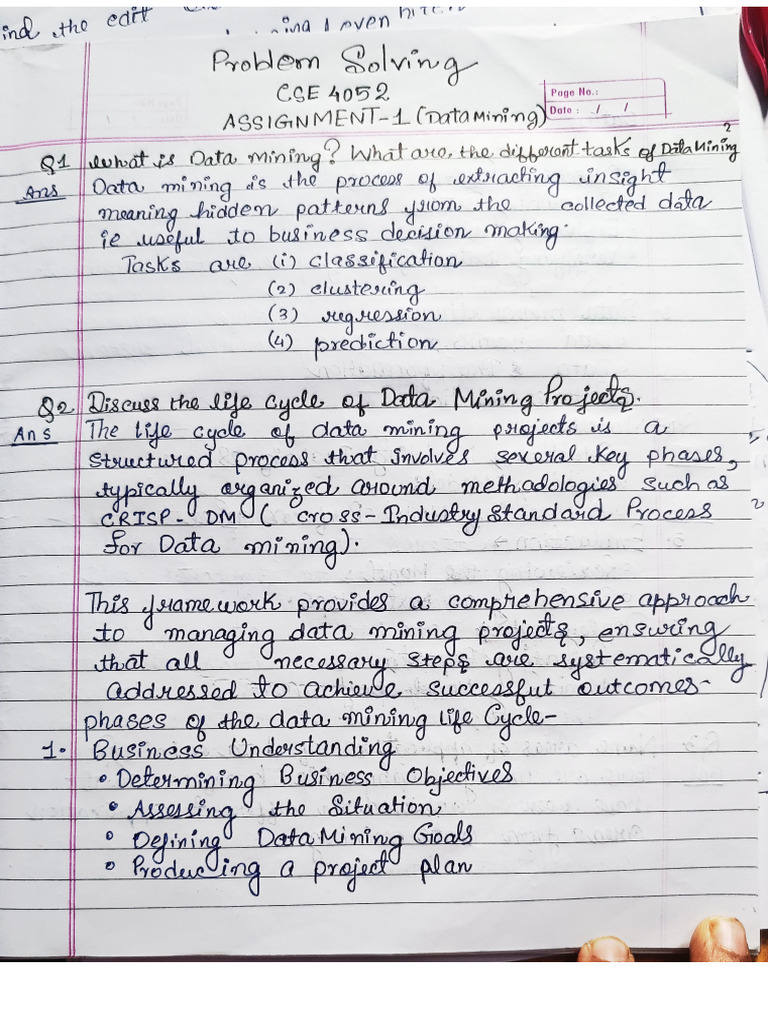 DM Assignment 1 and 2 | PDF