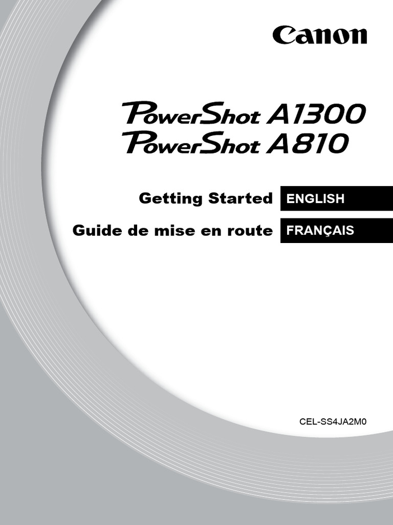PowerShot A810 A1300 GettingStarted EN FR FA AR | PDF