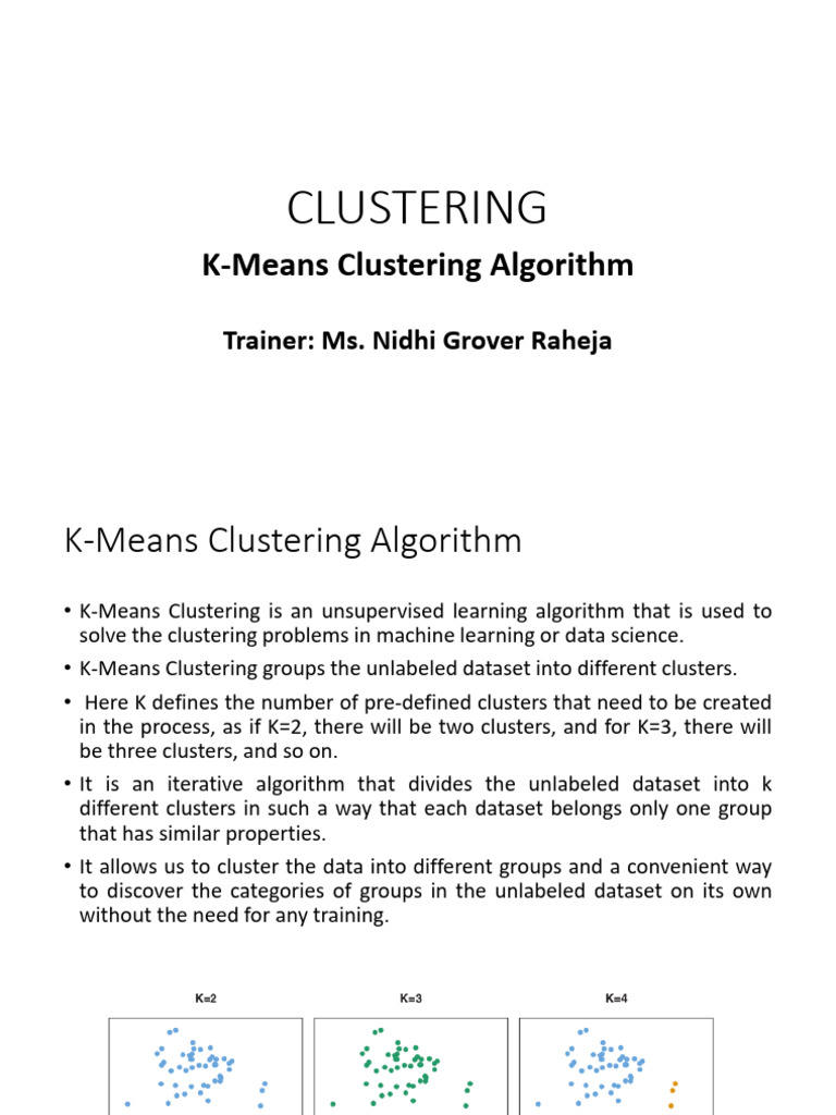 K-Means | PDF | Cluster Analysis | Theoretical Computer Science