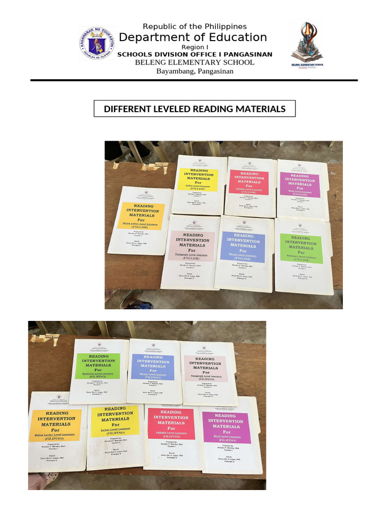 Diff Leveled Reading Materials | PDF