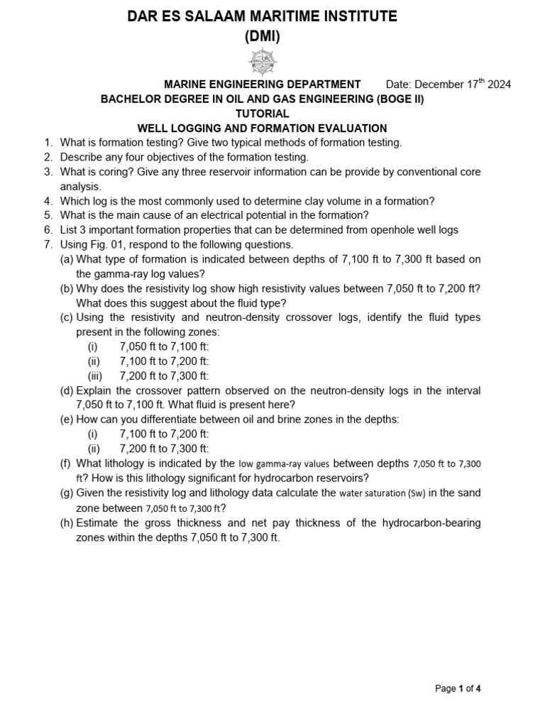 Well Logging and Formation Evaluation Guide | PDF | Petroleum Reservoir ...