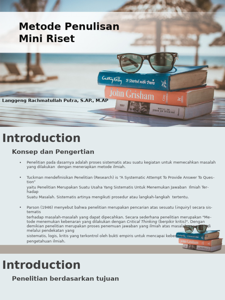 Metode Penulisan Mini Riset | PDF