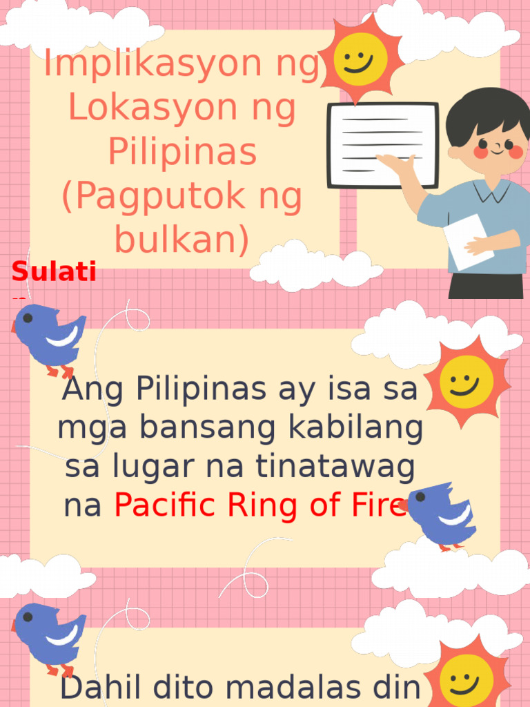 Implikasyon Ng Lokasyon Ng Pilipinas - Pagputok Ng Bulkan | PDF
