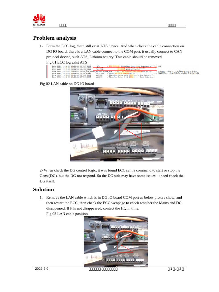 Onsite Check Guide For DG Issues | PDF