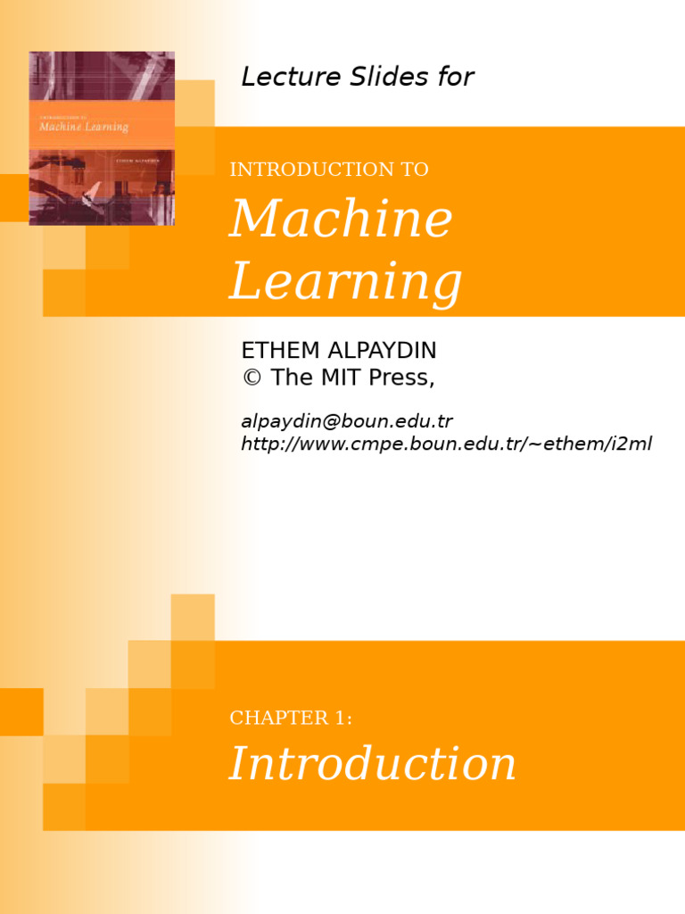Machine Learning Chapter 1 | PDF | Machine Learning | Statistical ...