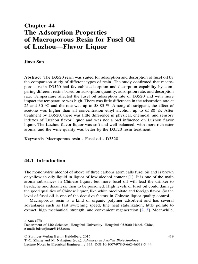 0116-Chapter 44 The Adsorption Properties of Macroporous Resin for ... 0116-Chapter 44 The Adsorption Properties of Macroporous Resin for ...