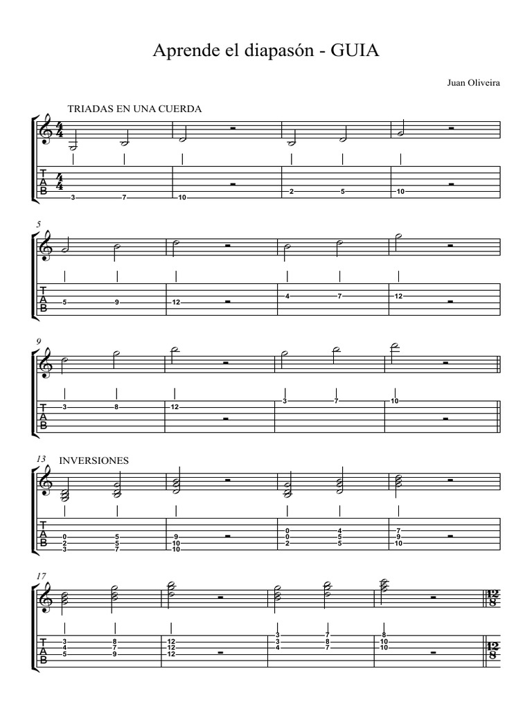 Aprende El Diapason Guia | PDF | Teoría musical | Elementos de la música