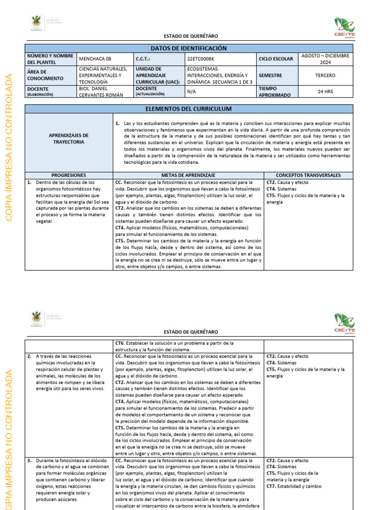 PL05 - Ecosistemas Interacciones, Energía y Dinámica | PDF | Importar ...
