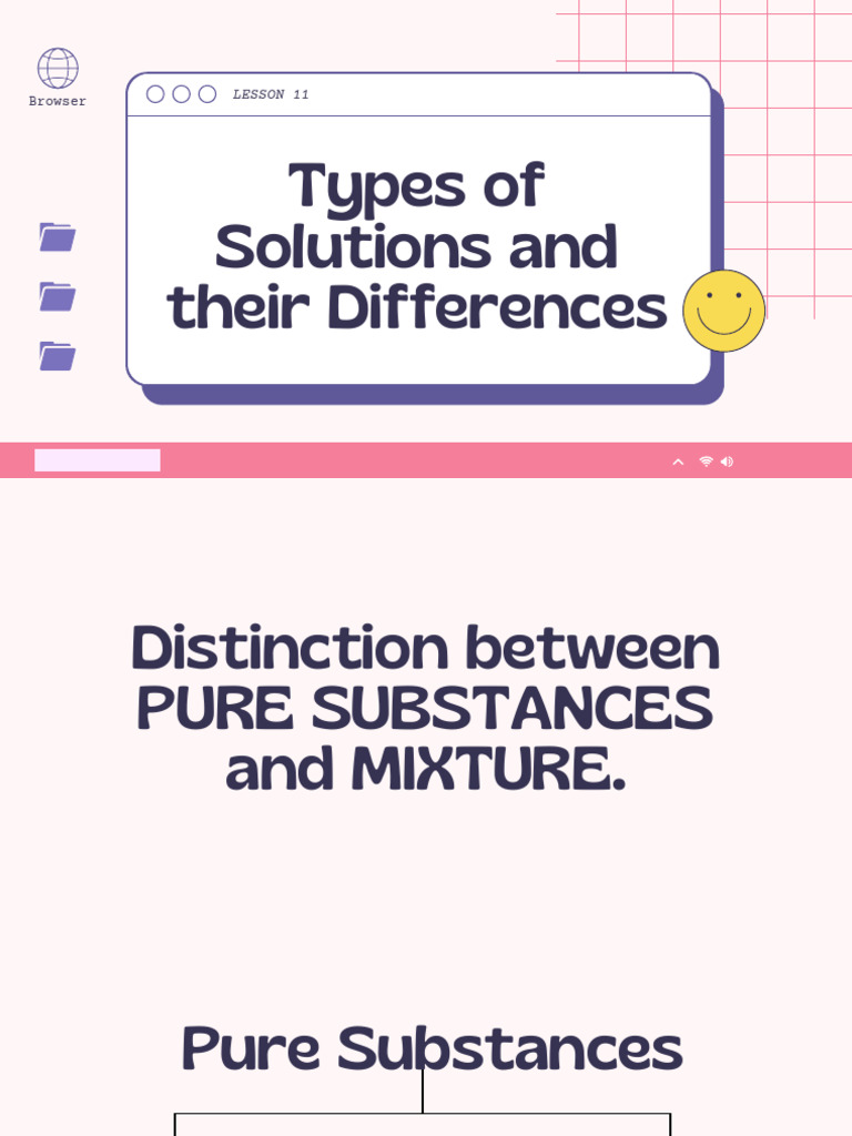 Types of Solutions and Their Differences | PDF