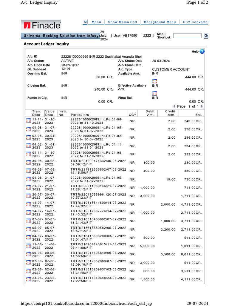 Sushilabai Ananda Bhoi Statment | PDF | Financial Services | Accounting