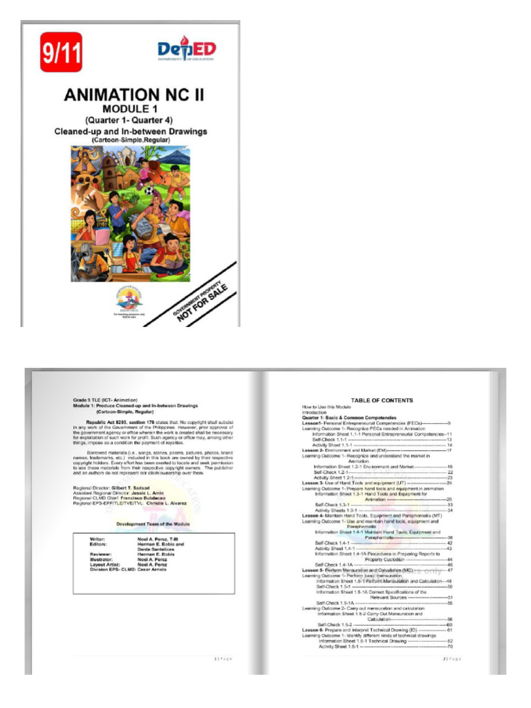 Tle - Ict - Animation 9 | PDF