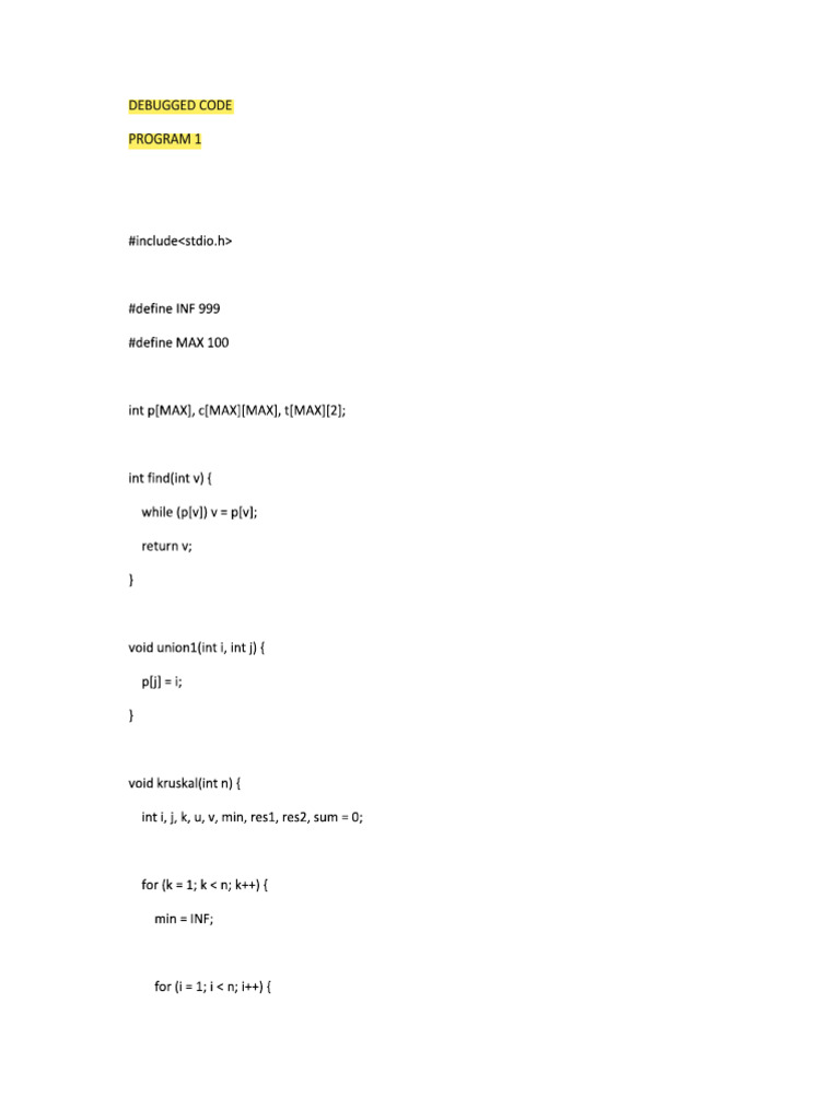 DEBUGGED CODES OF ADA LAB TILL 7 PROGRAM - PDF 1 | PDF