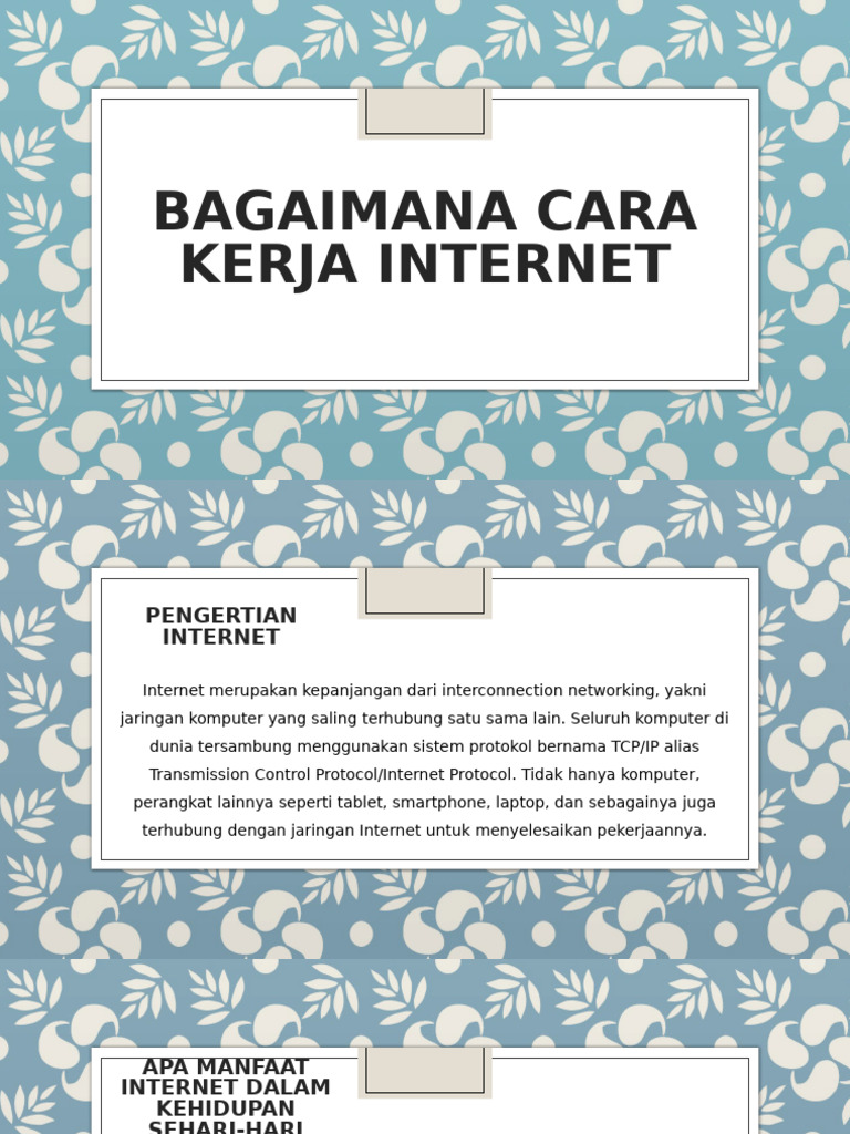 Bagaimana Cara Kerja Internet | PDF