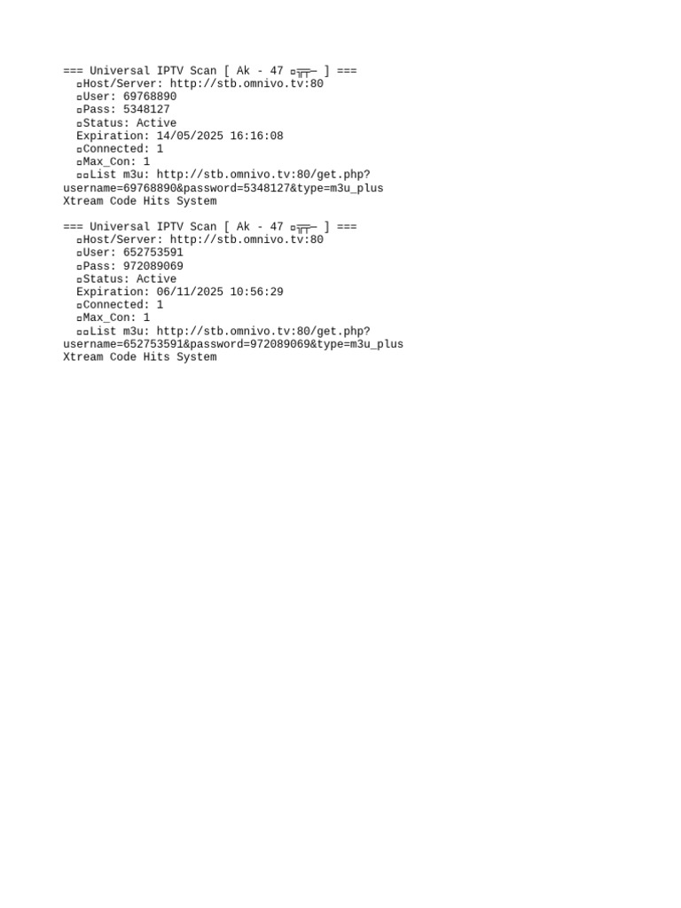 STB - Omnivo.tv U-P Hits | PDF