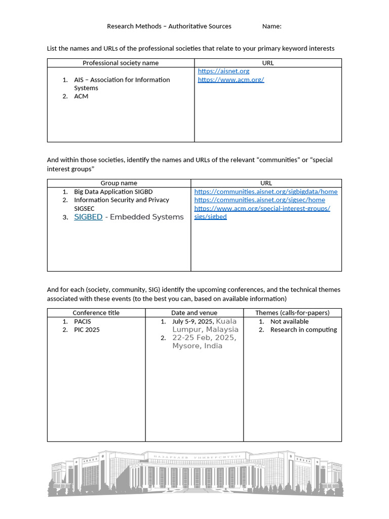 Research Methods - Authoritative Sources 2025 | PDF