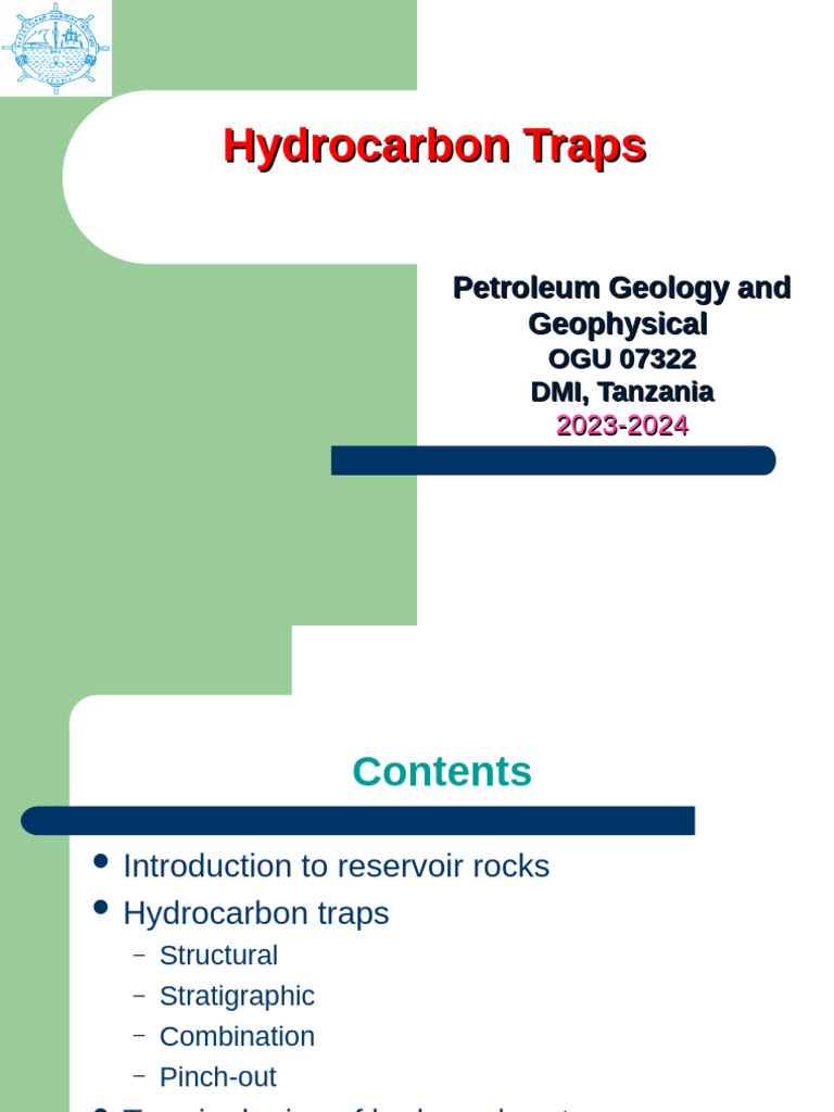 LE - 03 - Hydrocarbon Traps | PDF | Petroleum Reservoir | Rock (Geology)