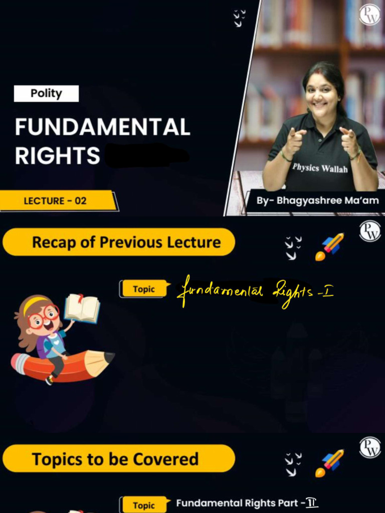 Fundamental Rights - Class Notes | PDF