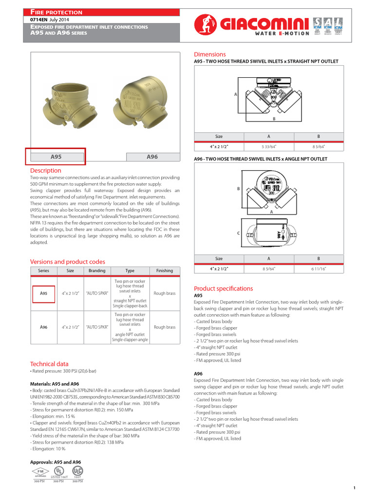 Fire Department Connection | PDF | Mechanical Engineering