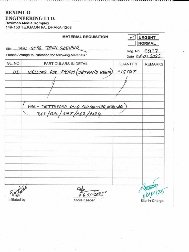 Req - 1-06-01-2025 | PDF