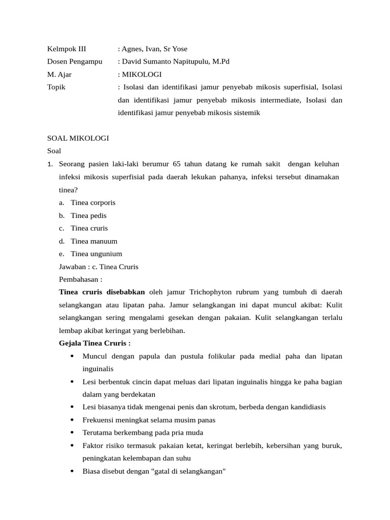 Kel III Mikologi | PDF