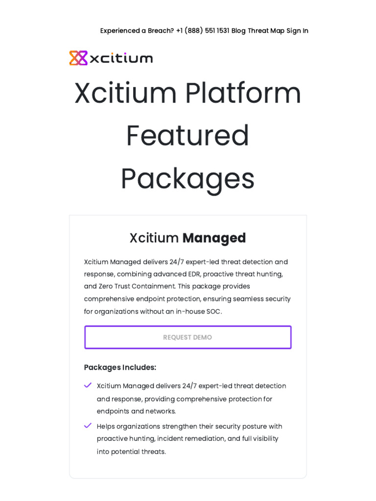 Zero Trust Cybersecurity Packages - Xcitium | PDF | Malware | Computer Security