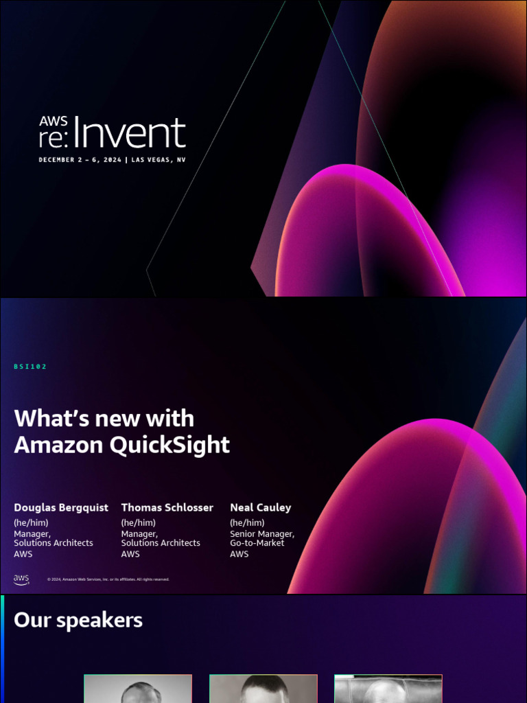BSI102_Whats-new-with-Amazon-QuickSight- | PDF | Amazon Web Services | Computing
