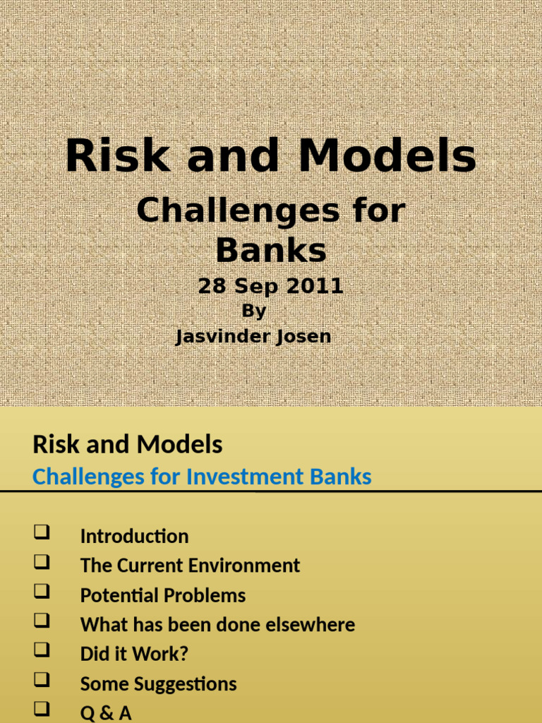 Investment Bank Risk Models | PDF | Greeks (Finance) | Derivative (Finance)