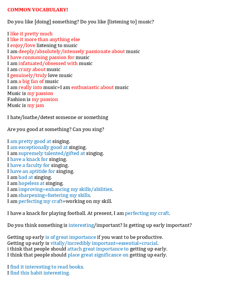 Do You Like Doing Something | PDF