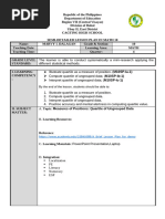 Mathematics 10 Lesson Plan: Quartiles | PDF | Quartile | Mathematics