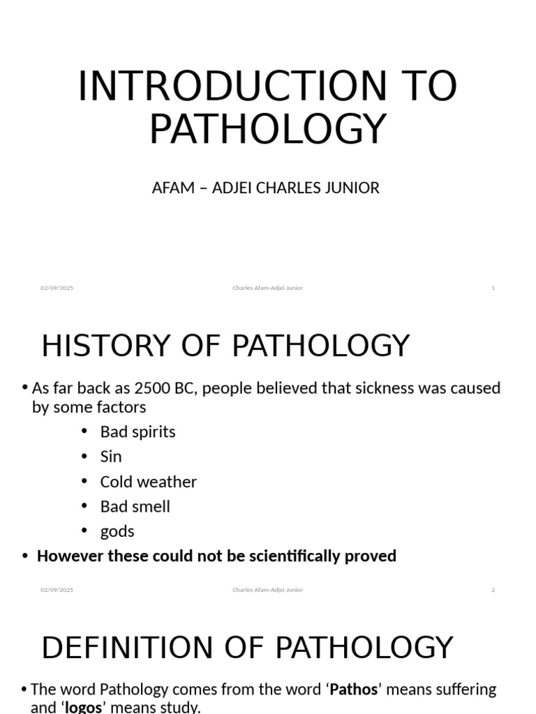 Introduction To Pathology | PDF | Cytopathology | Pathology