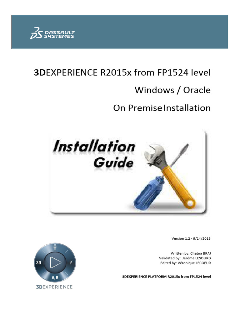 DS WhitePapers 3DEXPERIENCE R2015x Windows Oracle On Premise Installation | PDF | Transport ...