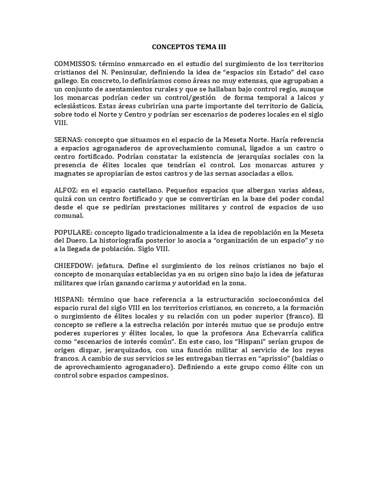 CONCEPTOS TEMA III | PDF