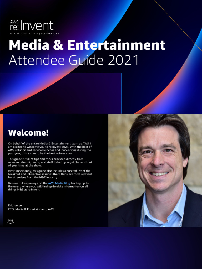 2021 Reinvent Attendee Guide Media and Entertainment OD | PDF | Amazon ...