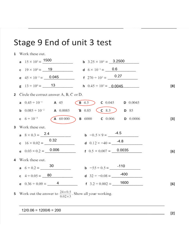 Math Unit 3 Test 1 Pdf