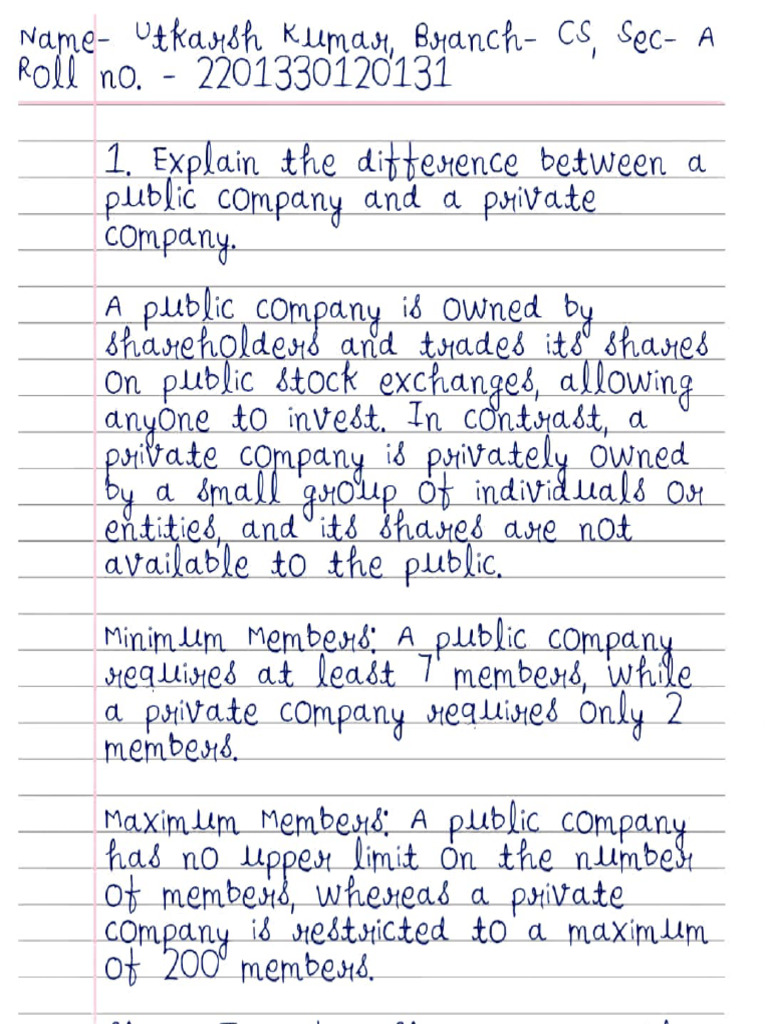 Coi Assignment | PDF | Private Sector | Companies