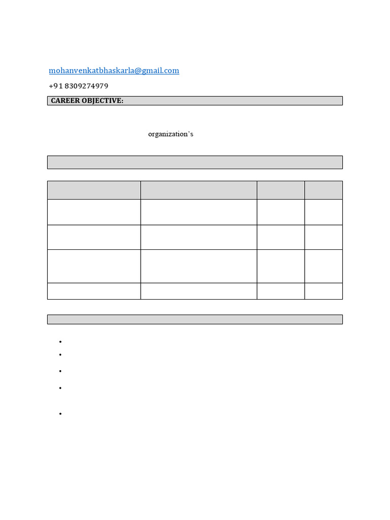 Mohan Venkat Resume | PDF