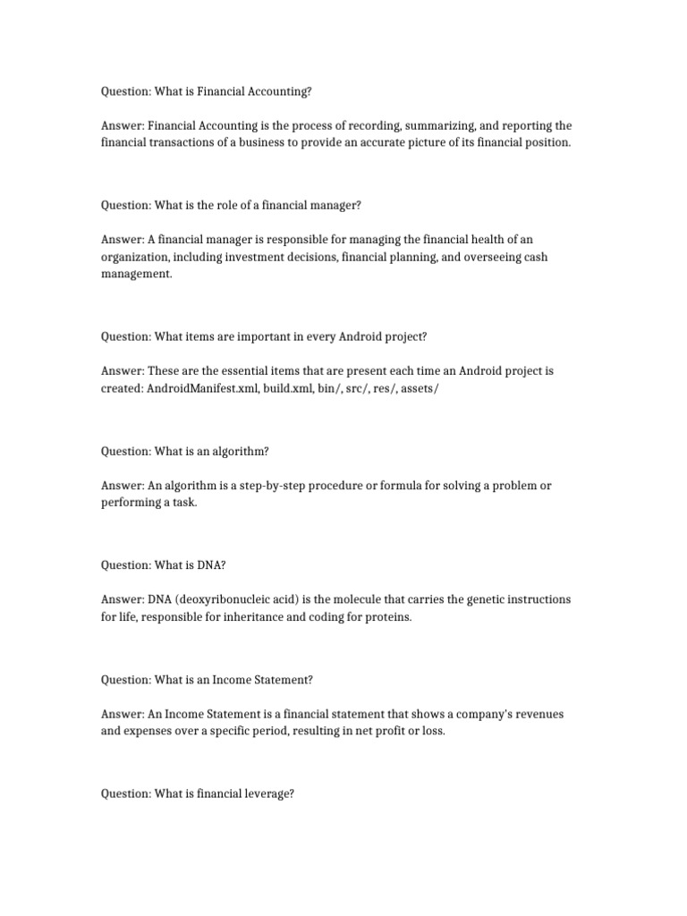Financial Accounting Essentials | PDF