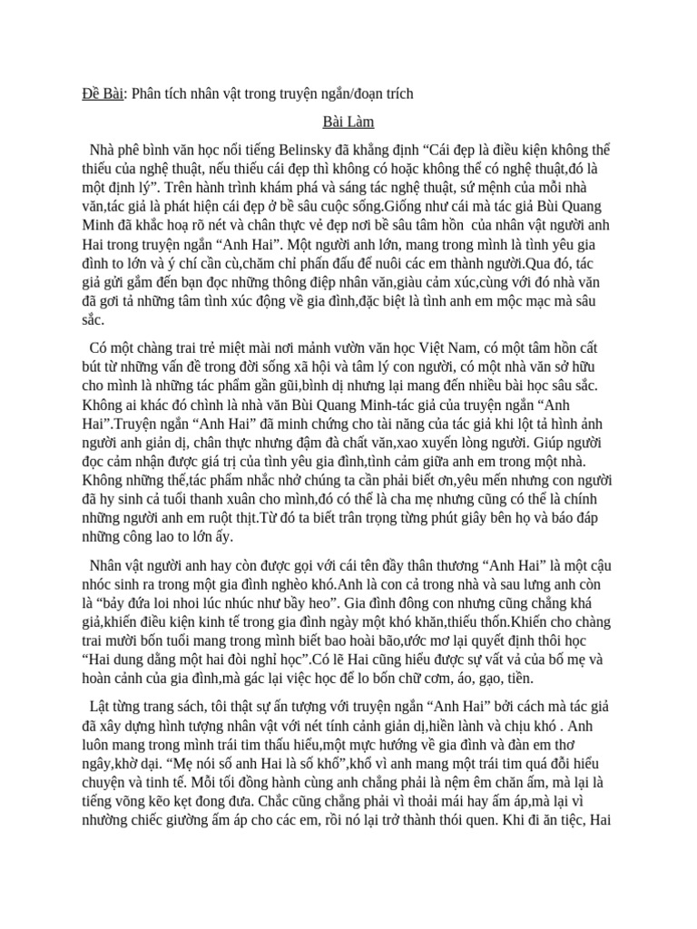 Anh Hai | PDF