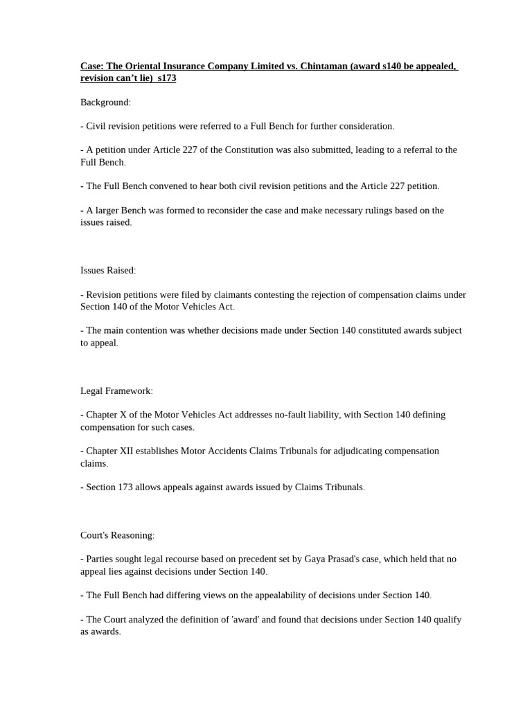 my case s | PDF | Insurance | Judgment (Law)