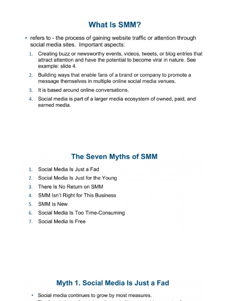 SMM FINAL | PDF | Social Media Marketing | Social Media