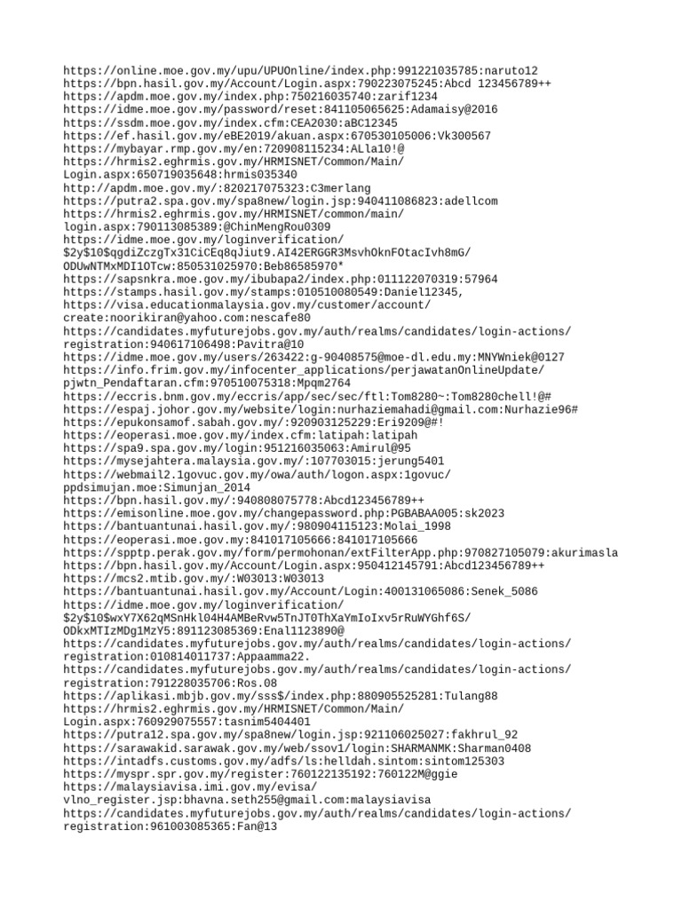 logs malaysia by nonsec7 | PDF | Access Control | Computer Access Control