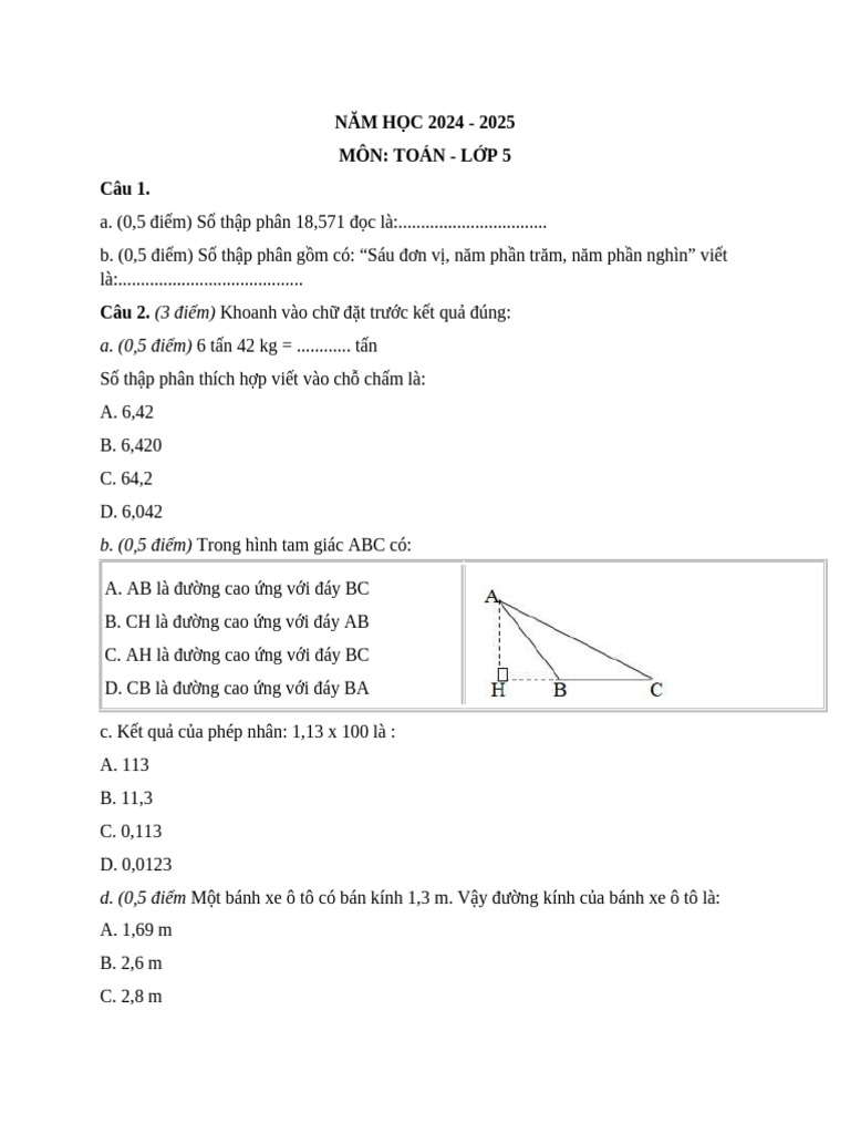Toan5 CTST 2 | PDF