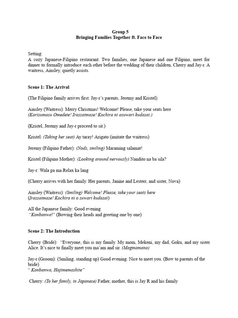 Script for Role Play | PDF