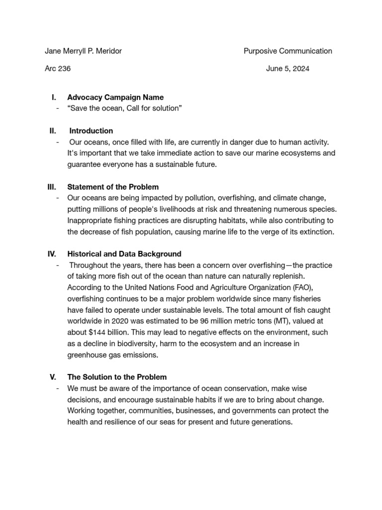 Advocacy Poster Components | PDF