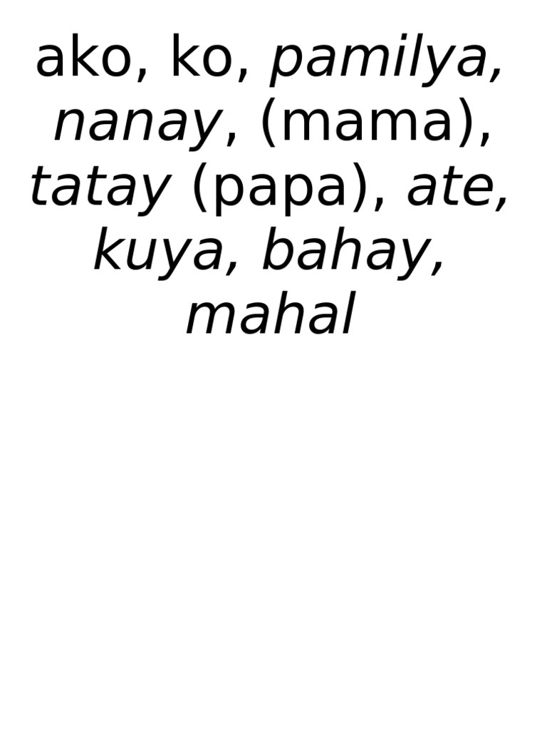 Ako Ko Pamilya Kuya | PDF