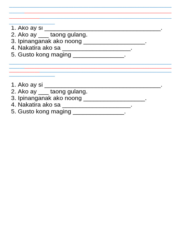 Ano Ang Iyong Pangalan | PDF