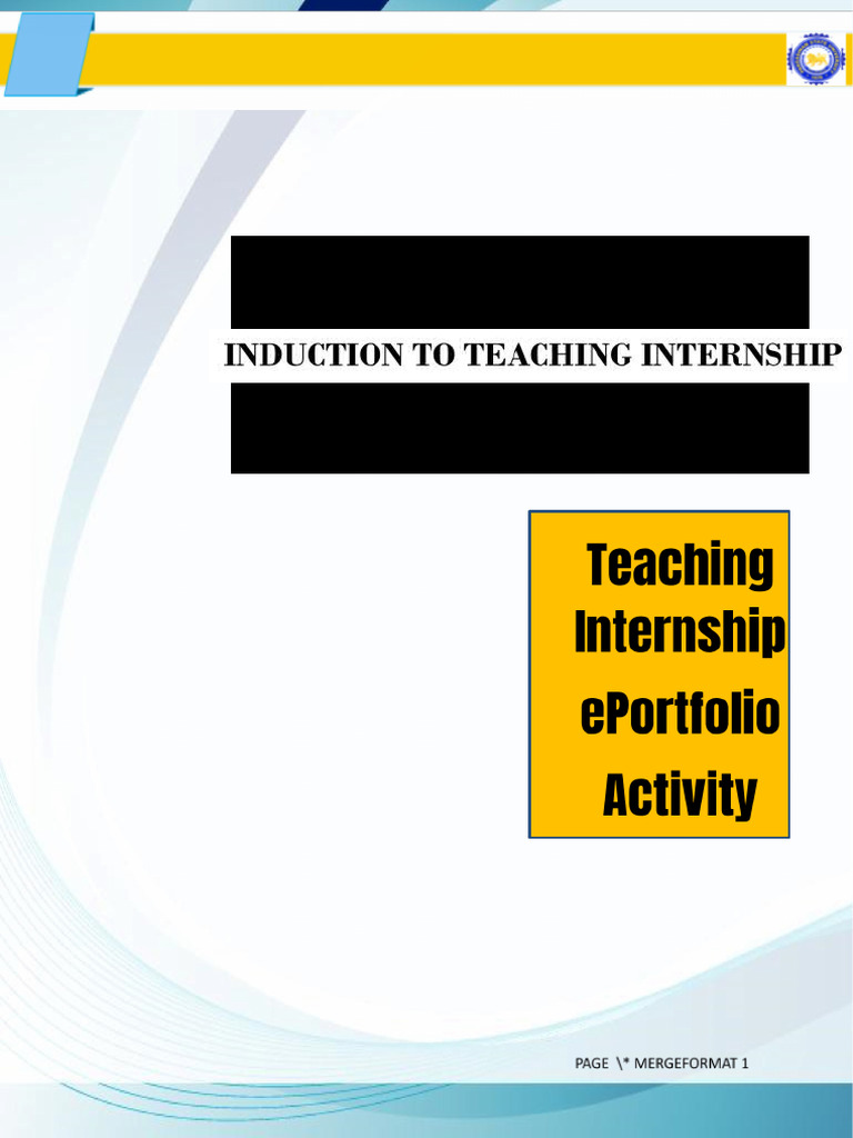 TI Activity 1 Induction To Teaching Internship | PDF | Teachers ...