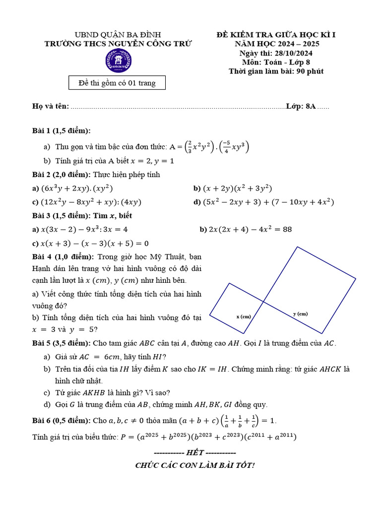 de-giua-hoc-ki-1-toan-8-nam-2024-2025-truong-thcs-nguyen-cong-tru-ha-noi | PDF
