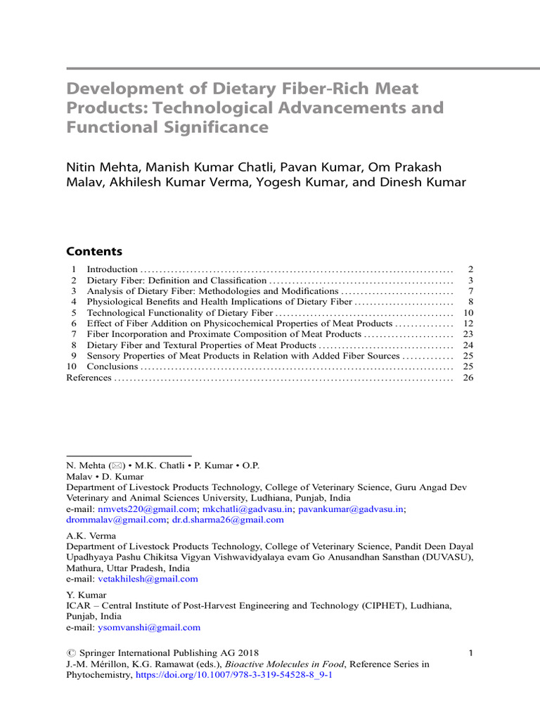 038-Development of Dietary Fiber-Rich Meat Products: Technological ...